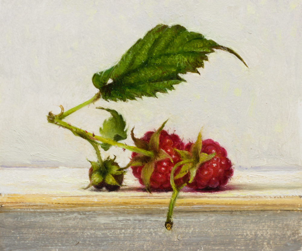 Still life raspberries Still life stilllife Painting Jos van Riswick